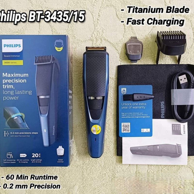 Philips BT3435/15 Beard Trimmer(Titanium Blade) - Trimmer Shop Bd